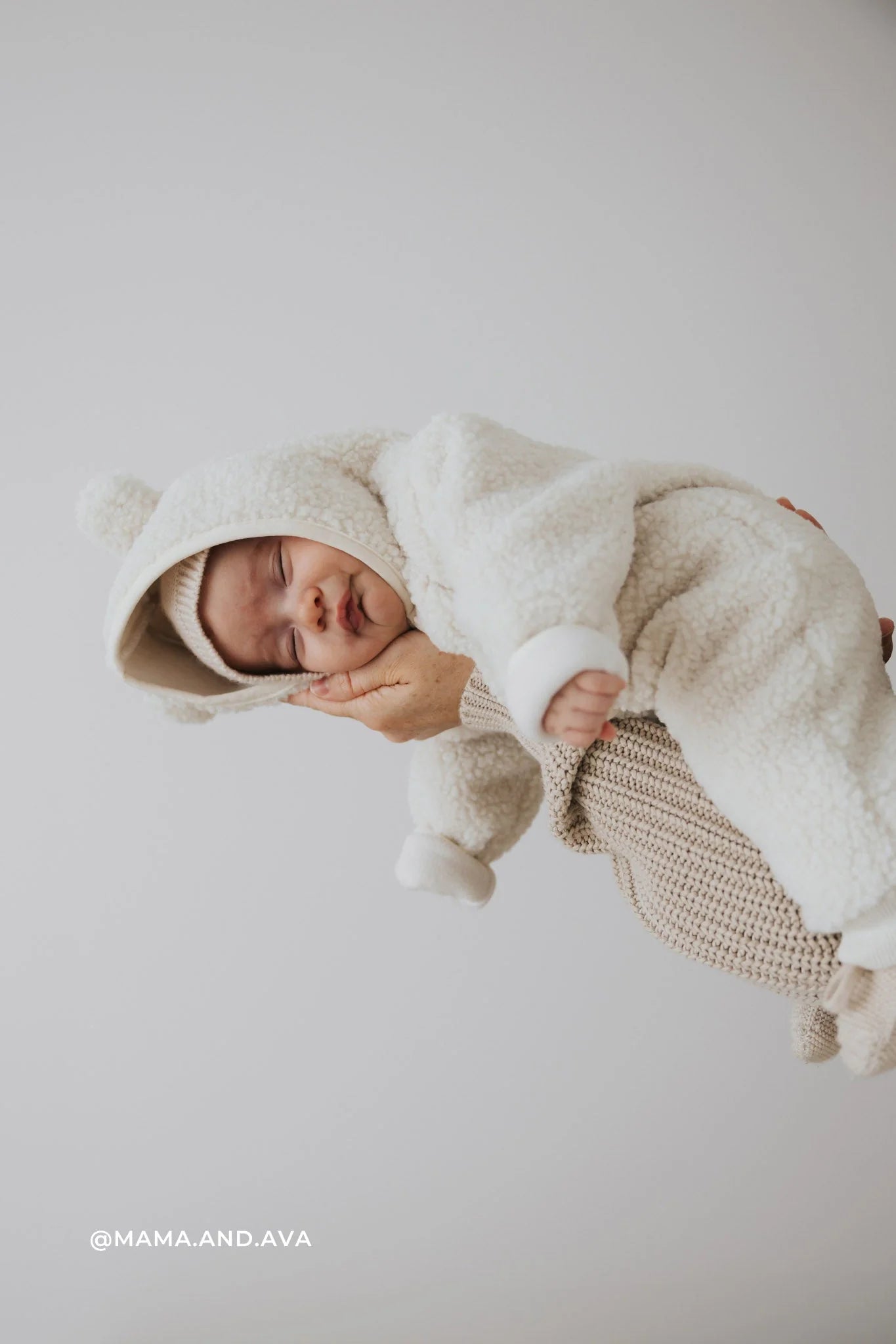 SASHA RECYCLED POLYESTER SHERPA ONEPIECE - NATURAL – Brinisity